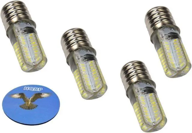 HQRP 4-Pack 110V E17 Base Silicone Crystal Dimmable LED Bulbs Warm ...