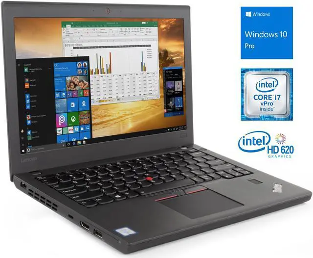 Lenovo ThinkPad X270 Notebook, 12.5" IPS HD Display, Intel Dual-Core i7 ...