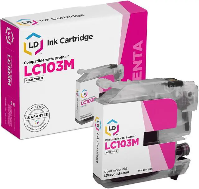 LD Compatible Ink Cartridge Replacement for Brother LC103 High Yield (3 ...