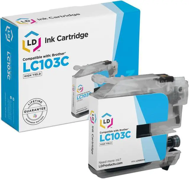 LD Compatible Ink Cartridge Replacement for Brother LC103 High Yield (3 ...