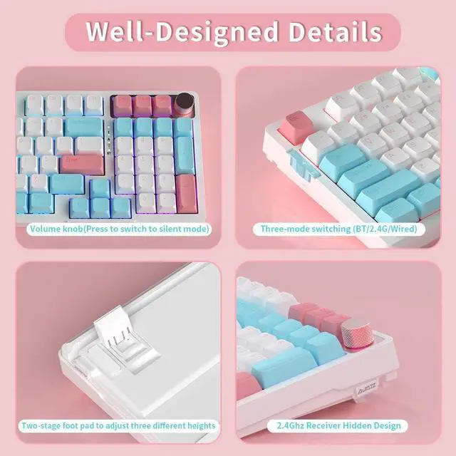 NACODEX 96 Key Hot Swappable Gasket Mount Keyboard | Amazing 10000mAh ...