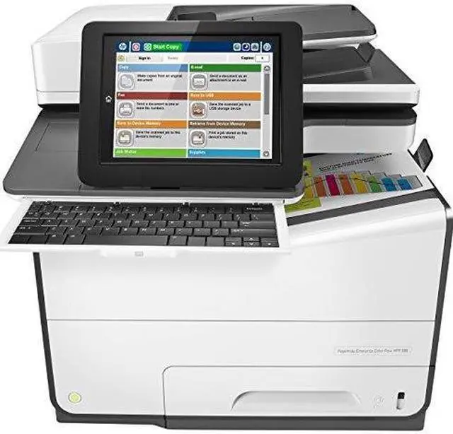 HP PageWide Enterprise Color Flow MFP 586z (G1W41A#201) Printer ...