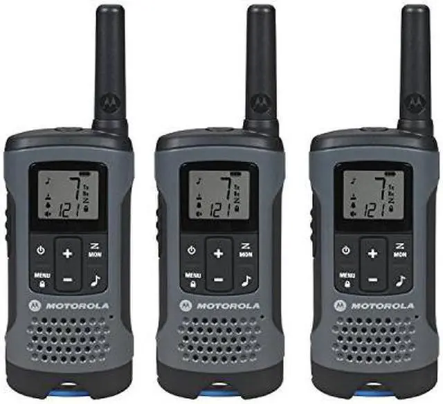 MOTOROLA T200TP Two Way Radio,Gray,NiMh or Alkaline,PK3 - Newegg.com