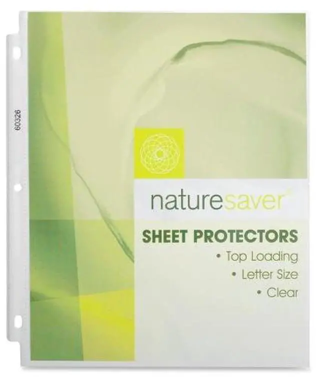Nature Saver NAT60326 Sheet Protectors- Biodegradable- 11in.x8-.50in ...