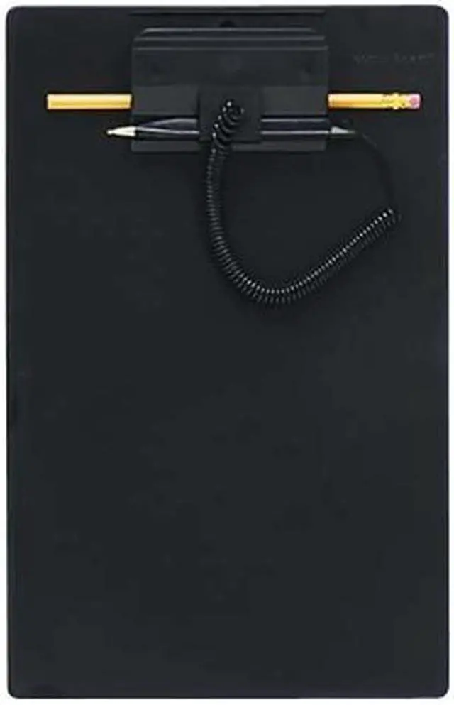 Mmf Industries Clipboard w/ Coil Pen Refillable Pen 8-1/2"x11" Black ...