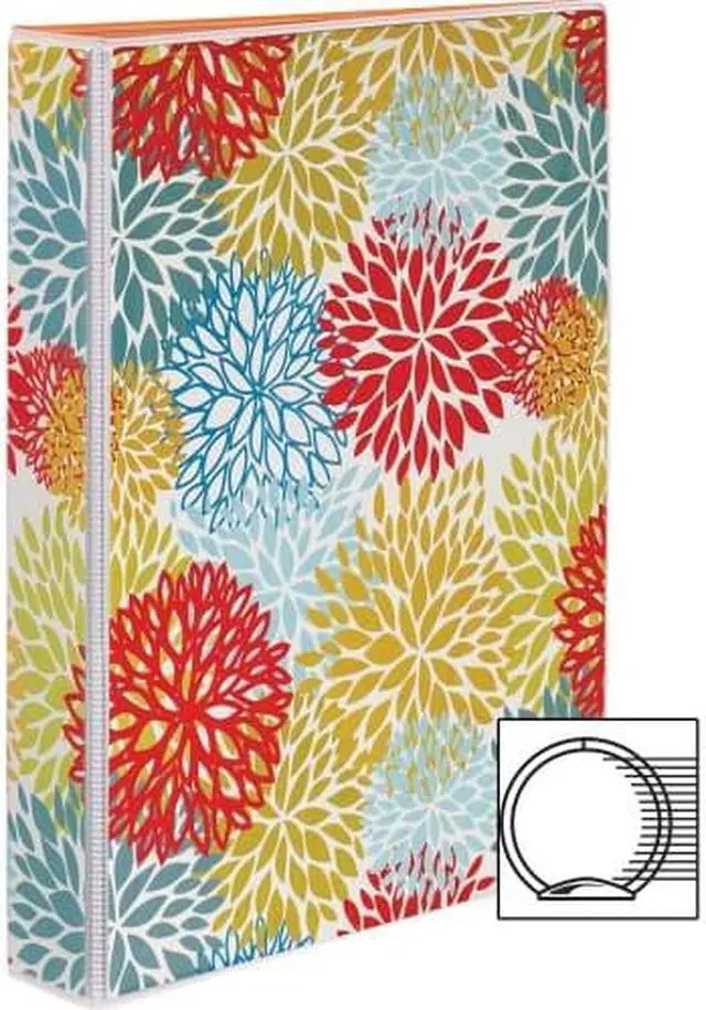 Avery Durable Mini Fashion Binder 8 1/2 x 5 1/2 1" Capacity Floral ...