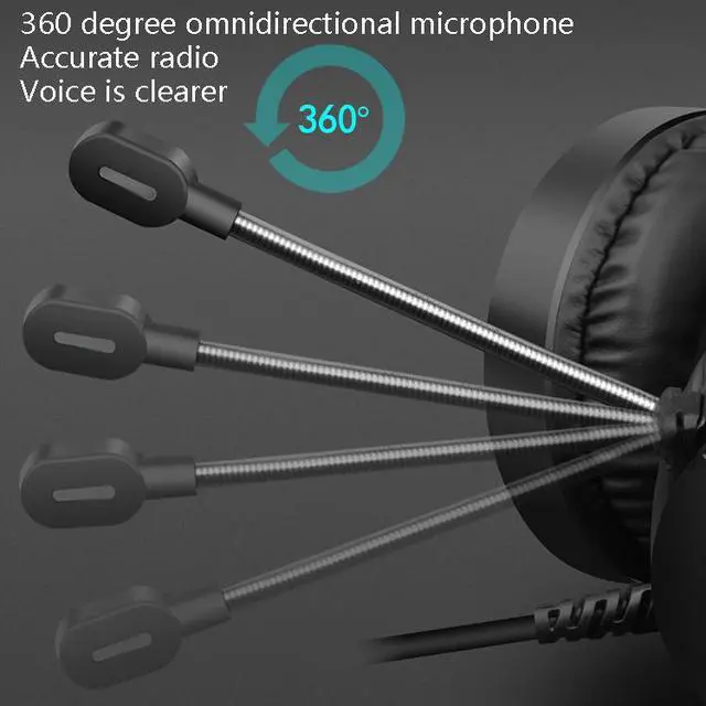 CORN USB Wired Gaming Headset, 7.1 Surround Sound, 50MM Drivers, RGB ...