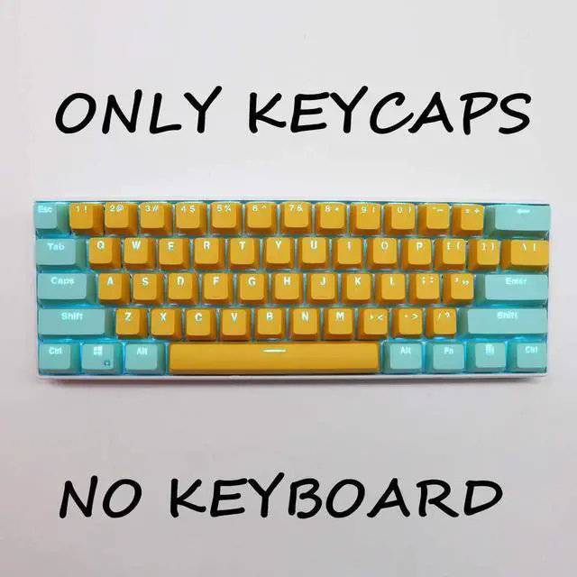 Corn 61 PBT Keycaps for 60 Percent, Keycap Set for Mechanical Gaming ...