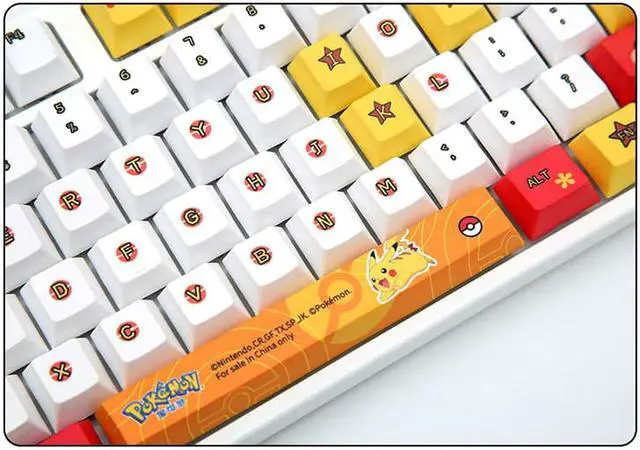 IROK FE104 pokemon Pikachu version, PBT keycap, no light,104 keys Type ...
