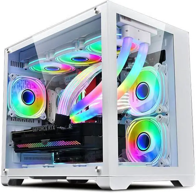 CORN GYZ - Full Perspective PC Gaming Case, Support 360 Water Cooling ...