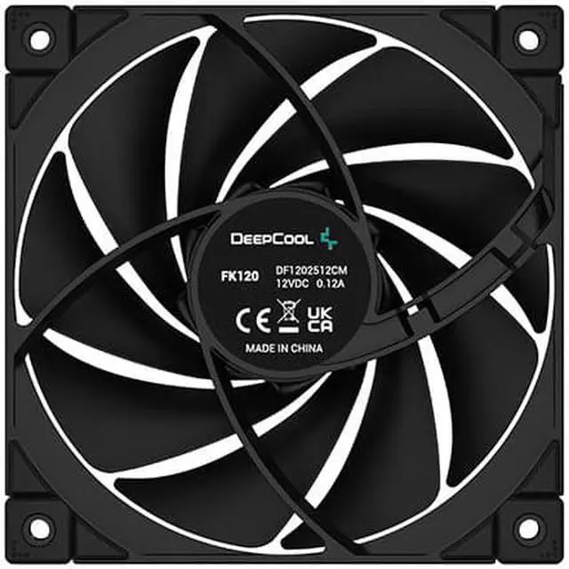 DeepCool FK120 PC Fan 120mm 1850RPM FDB Computer Case Fan 4-Pin PWM 68.99CFM Cooling Fan Quiet ...