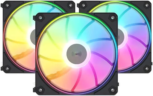 ProArtist BF12 Pro Building Block Fan Set (3 in 1) Pure Black Cooling ...