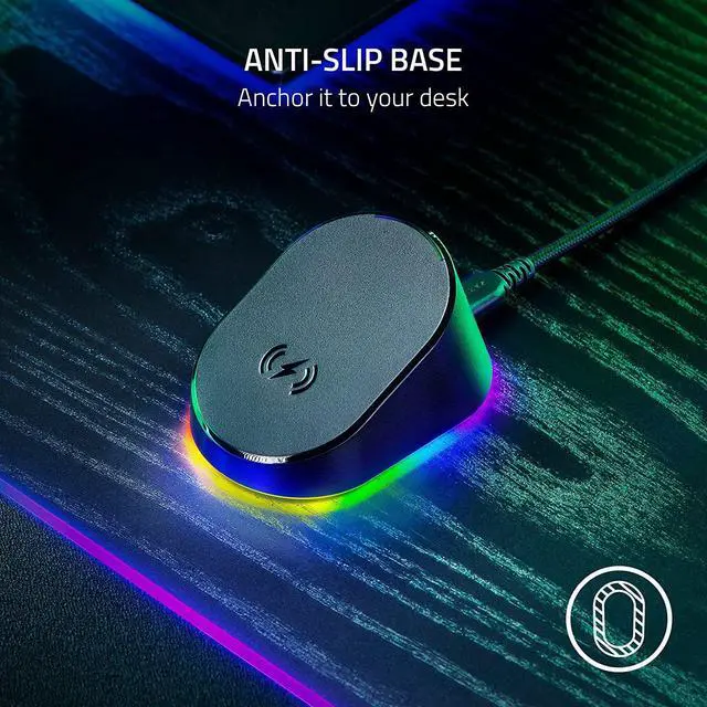Razer Mouse Dock Pro with Wireless Charging Puck: Magnetic Wireless ...