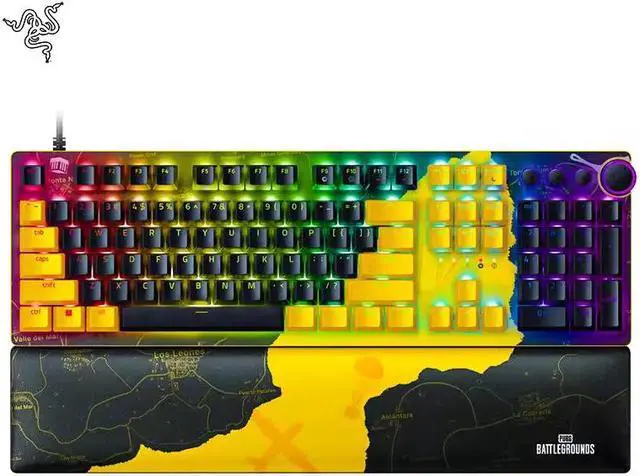 Razer Huntsman V2 Gaming Keyboard - PUBG: BATTLEGROUNDS Edition, Linear ...