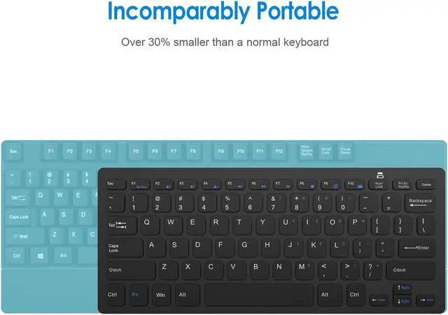 JETech Ultra-Slim 2.4G Wireless Keyboard (Black) - 2160 for Windows XP ...