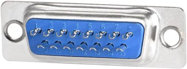 D-sub Connector DB15 Female Socket 15-pin 2-row Port Terminal Breakout for Mechanical Equipment ...