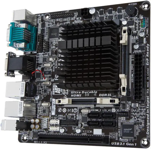 Gigabyte Intel J3455N D3H (rev. 1.0) BGA 1296 DDR3L Mini ITX ...