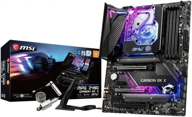 MSI MPG Carbon EK X Intel Z490 LGA 1200 ATX DDR4-SDRAM Motherboard ...