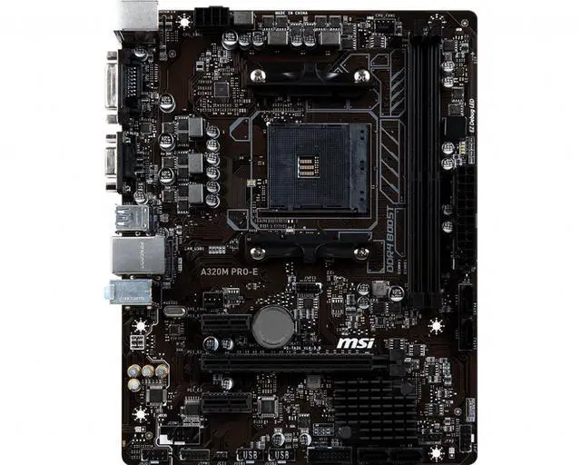 MSI AMD A320 AM4 PRO-E Micro ATX DDR4-SDRAM Motherboard - Newegg.com