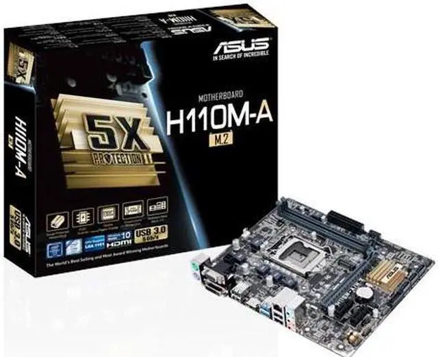 ASUS H110M-A/M.2 (90MB0R60-M0EAY0) Micro ATX Intel Motherboard - Newegg.com
