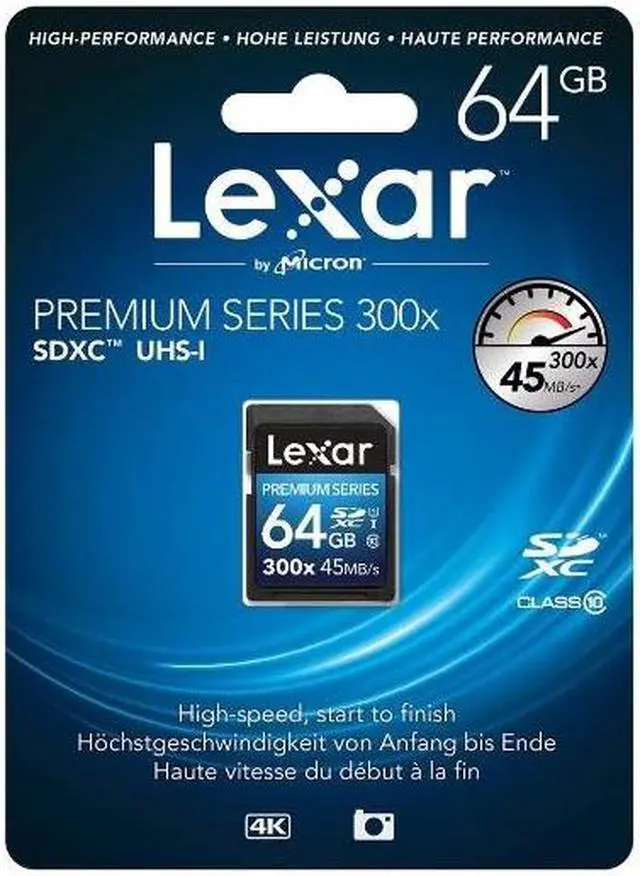 Lexar Premium II 64GB Secure Digital Extended Capacity (SDXC) Flash ...