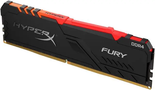 HyperX FURY RGB - DDR4 - kit - 16 GB: 2 x 8 GB - DIMM 288-pin - 3200 MHz / PC4-25600 - CL16 - 1. ...