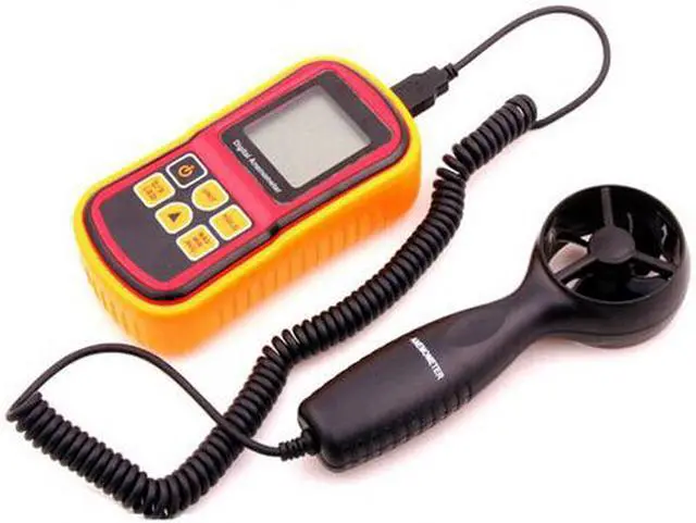TeKit GM8901 Hand Held Anemometer Electronic Digital 0~45m/s Anemometer ...