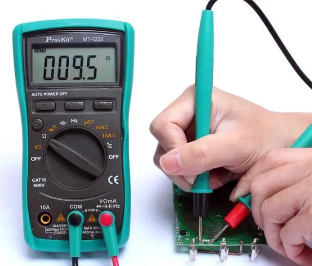 ProsKit MT-1232 3 3/4 Autorange Digital Multimeter Resistance ...