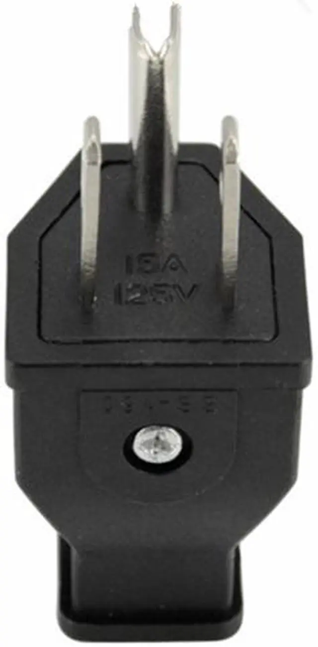 (2 Pack) US NEMA 5-15P Plug US Grounded Power DIY Rewireable Plug 250V ...