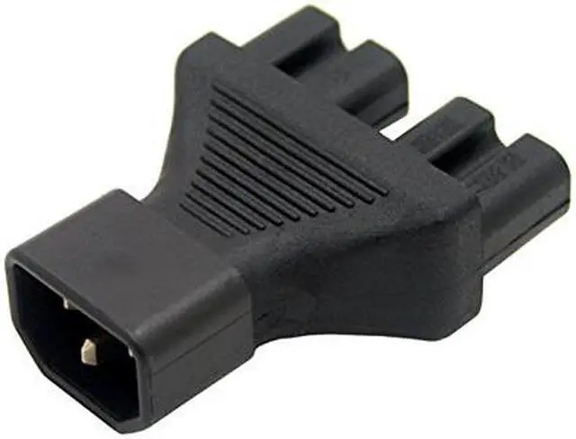 IEC320 C14 to 2xC15 Power Plug adapter, IEC 320 C14 to Dual C15 Y Split ...