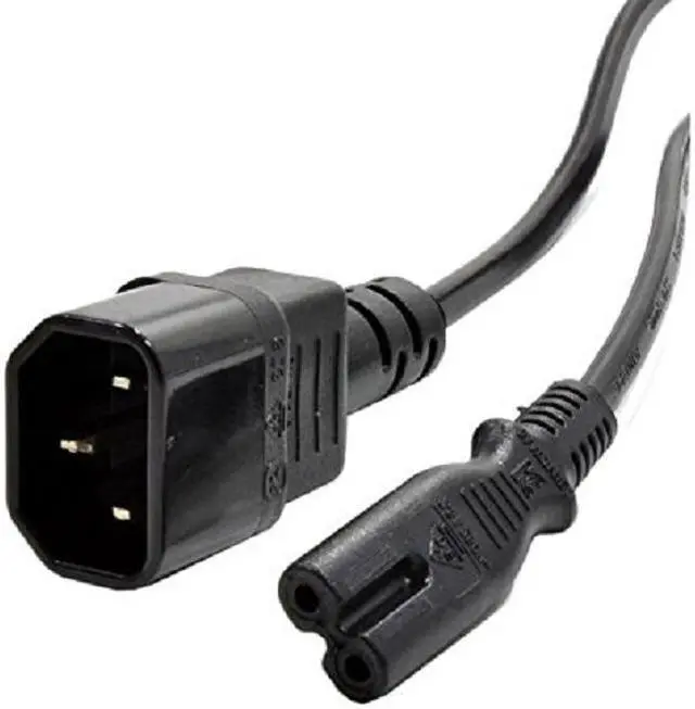 Standard Molded IEC 320 C14 Socket to IEC C7 Plug AC Power Adapter Cable , Standard AC Power ...