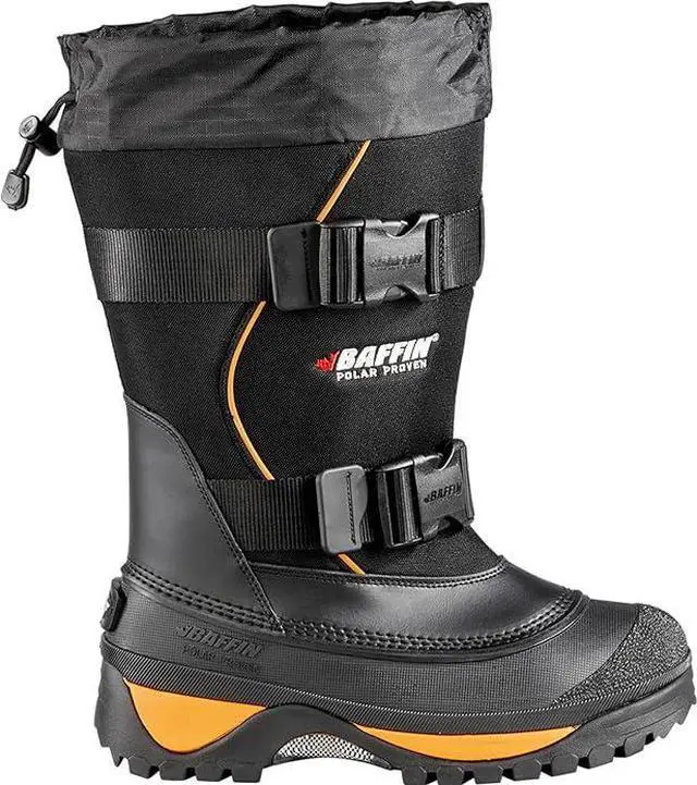Baffin Wolf Mens Snow Boot, Synthetic Sole, Bak - Black/Expedition Gold ...