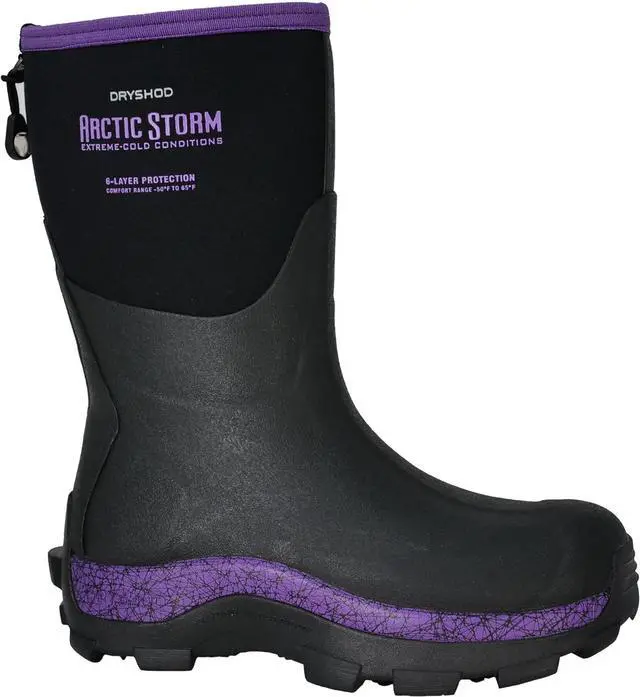 Dryshod Arctic Storm Mid-Calf Women's Insulated Winter Boot, Black/Blue ...