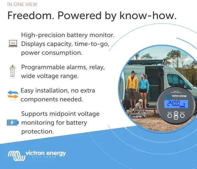 Used - Like New: Victron Energy BMV-702 Battery Monitor with Shunt ...