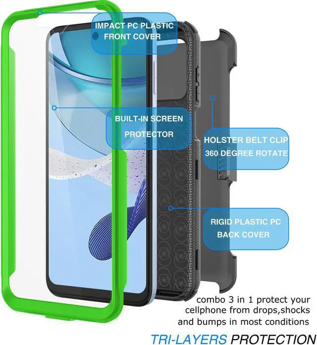 Tekcoo Holster Case For Motorola Moto G 5G | 2023 Only | XT2313 [Tshell] Shock Absorbing [Built ...