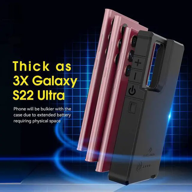 ZEROLEMON Galaxy S22 Ultra Battery Case 10000mAh, Super Fast Charging ...