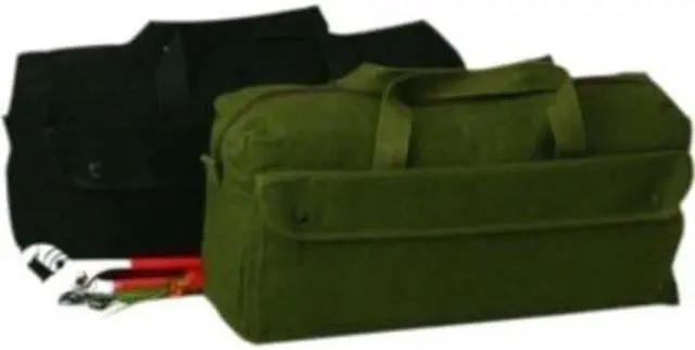 TEXSPORT 11831 Tool Bag, Canvas, 2 Pockets, Olive Green, 9" Height ...