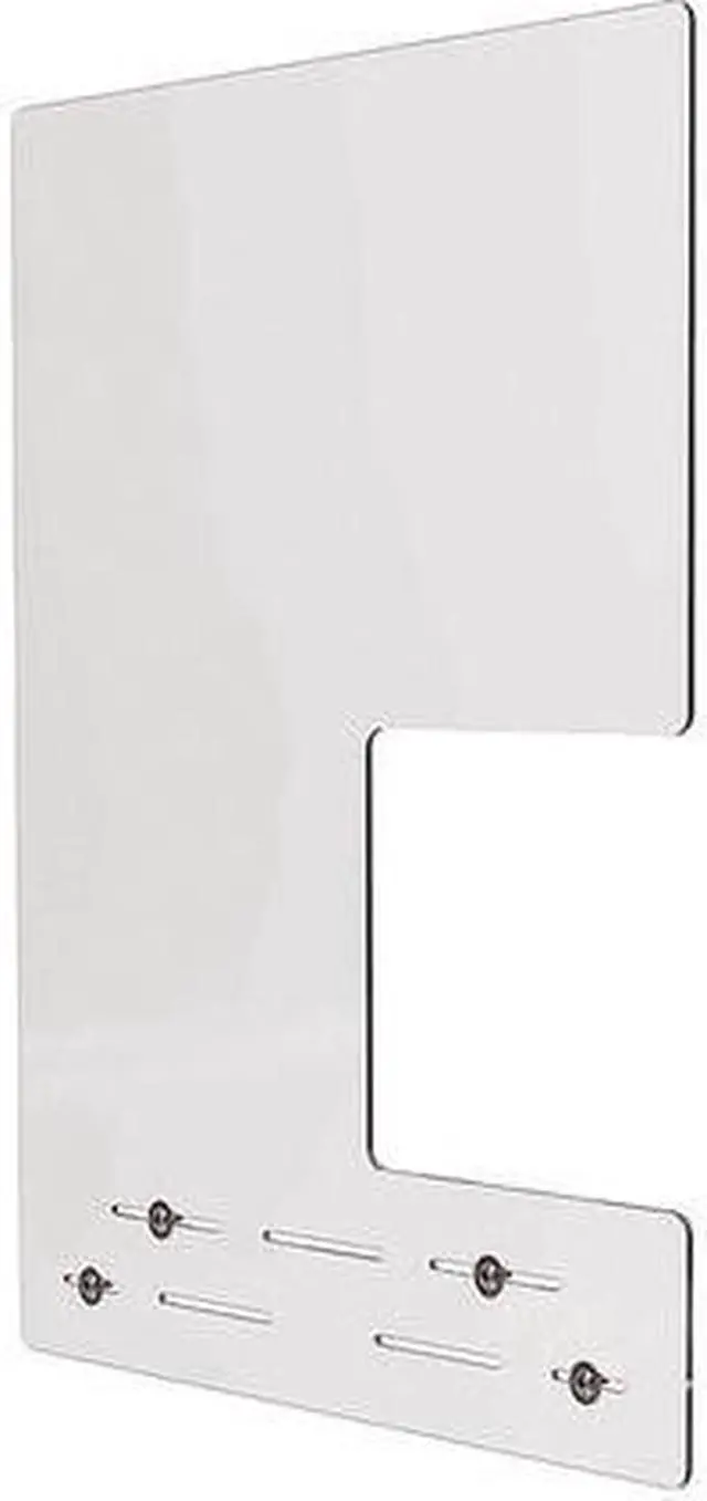 Deflecto Mounting Side Pass Thru Safety Barrier Acrylic Clear 2/Ctn ...