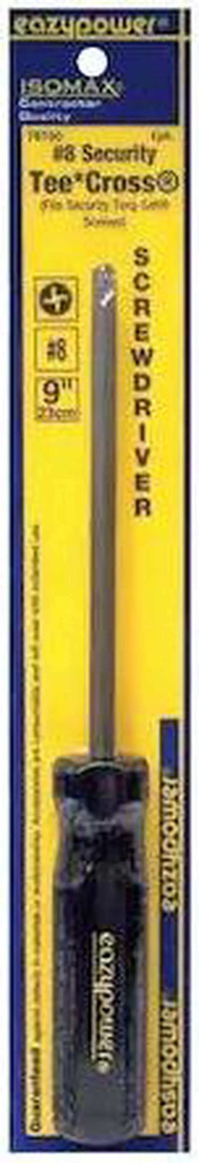 EAZYPOWER 79750 Tamper Resistant Torq-Set Screwdriver #8 Round - Newegg.com