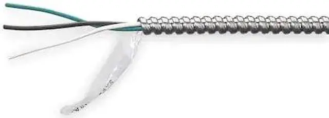 AFC CABLE SYSTEMS 2158S42-00 Metal Clad Building Cable, MC, 12 AWG, 2C ...