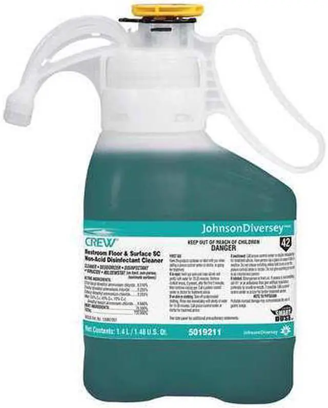 DIVERSEY, INC Bathroom Cleaner,Size 1.4L,Fresh,Green - Newegg.com