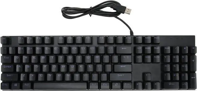 104 Key Mechanical Keyboard with Blue Switches, Dual Color Injection ...
