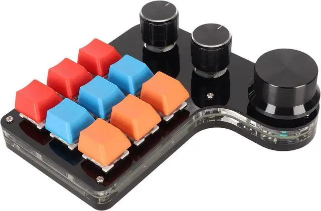 Blue Switch Macro Mechanical Keyboard, OSU Gaming Keyboard with Knob ...