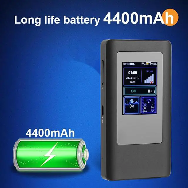 5G Mobile Wi Fi Router, Portable Travel Wi Fi with SIM Card Slot Mobile ...