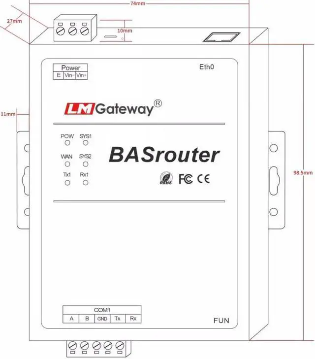 LM BACnet Router 101-B BACnet MS/TP to BACnet IP - Newegg.com