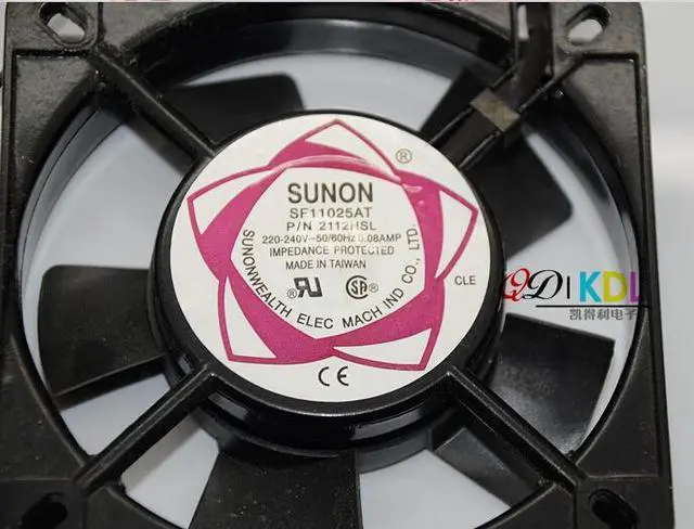 SUNON SF11025AT 2112HSL 11025 Sleeve Bearing Cooling Fan with 220~240V ...