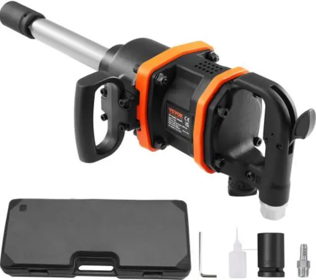VEVOR 1 Inch Air Impact Wrench, Up to 3160 ft-lbs High Reverse Torque ...