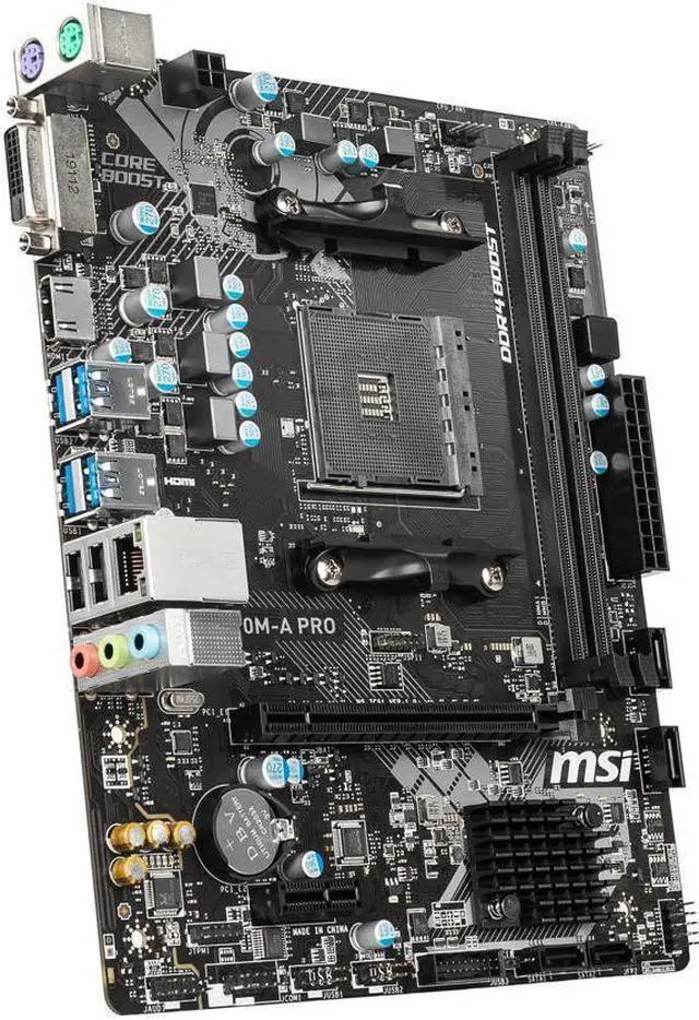 Refurbished: MSI A320M-A PRO AM4 AMD A320 SATA 6Gb/s USB 3.0 Micro ATX ...