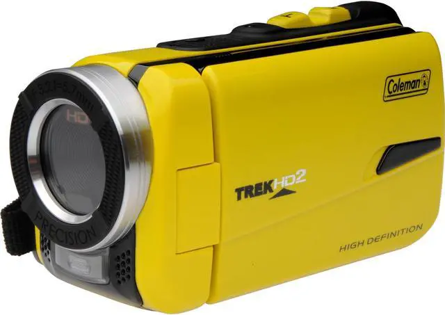 Coleman CVW20HD Waterproof HD Digital Video Camera Camcorder (Yellow ...