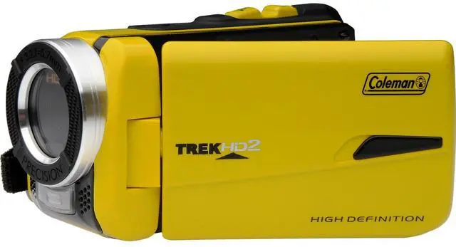 Coleman CVW20HD Waterproof HD Digital Video Camera Camcorder (Yellow ...
